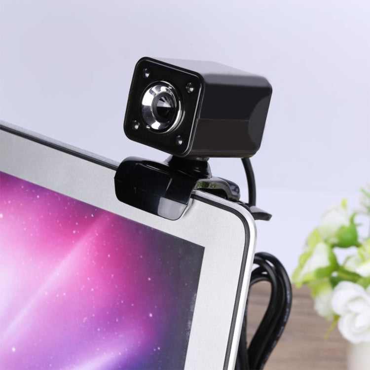 A862 360 Degree Rotatable 12MP HD WebCam USB Wire Camera with Micropho