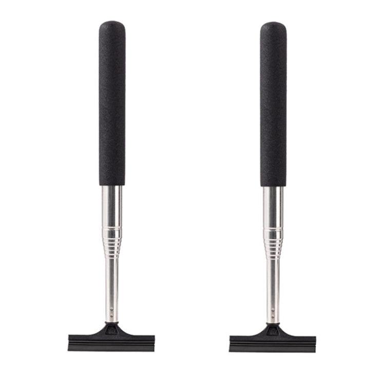 2 PCS Portable Retractable Car Defogger Rearview Mirror Wiper(Black)